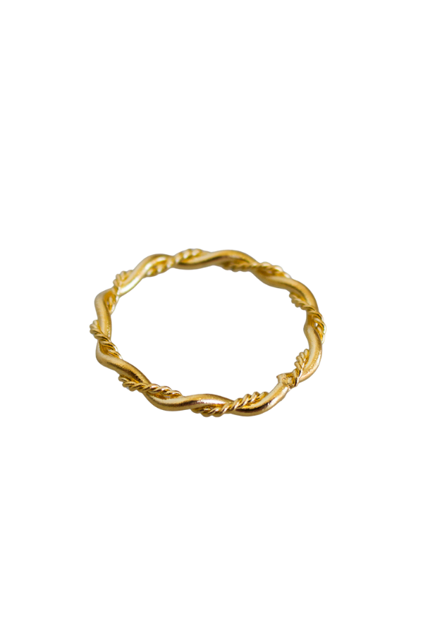 18K Vivian Twisted Rope Ring - Maude