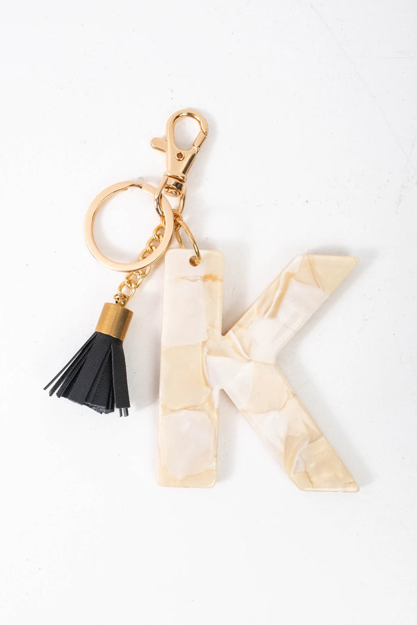 Chunky Letter Key Chain - Maude
