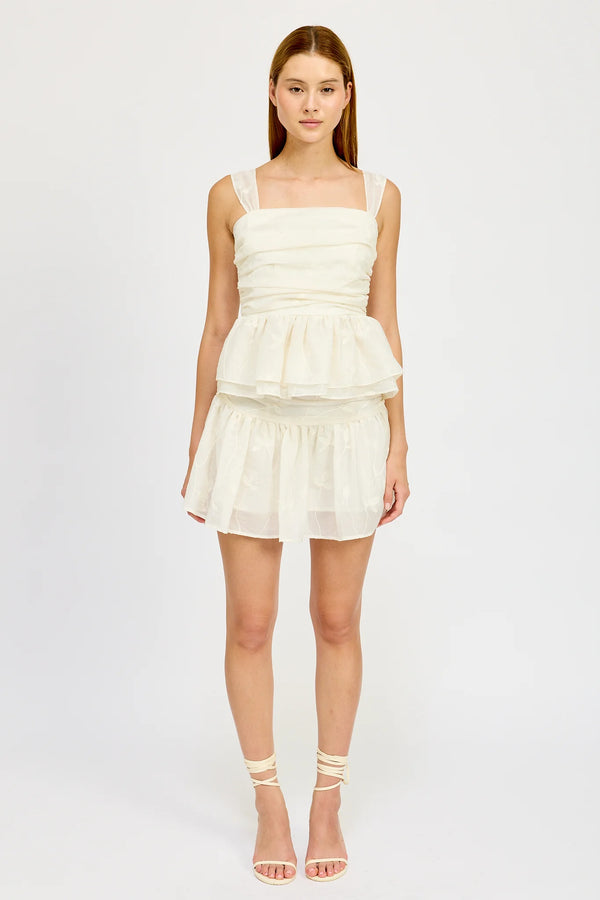 Sadie Mini Skirt - Ivory - Maude