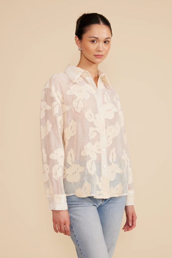 Deena Floral Button Down - Maude