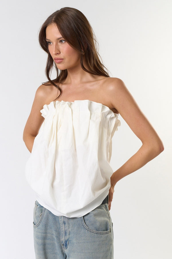 Pintuck Pleated Tube Top - Maude